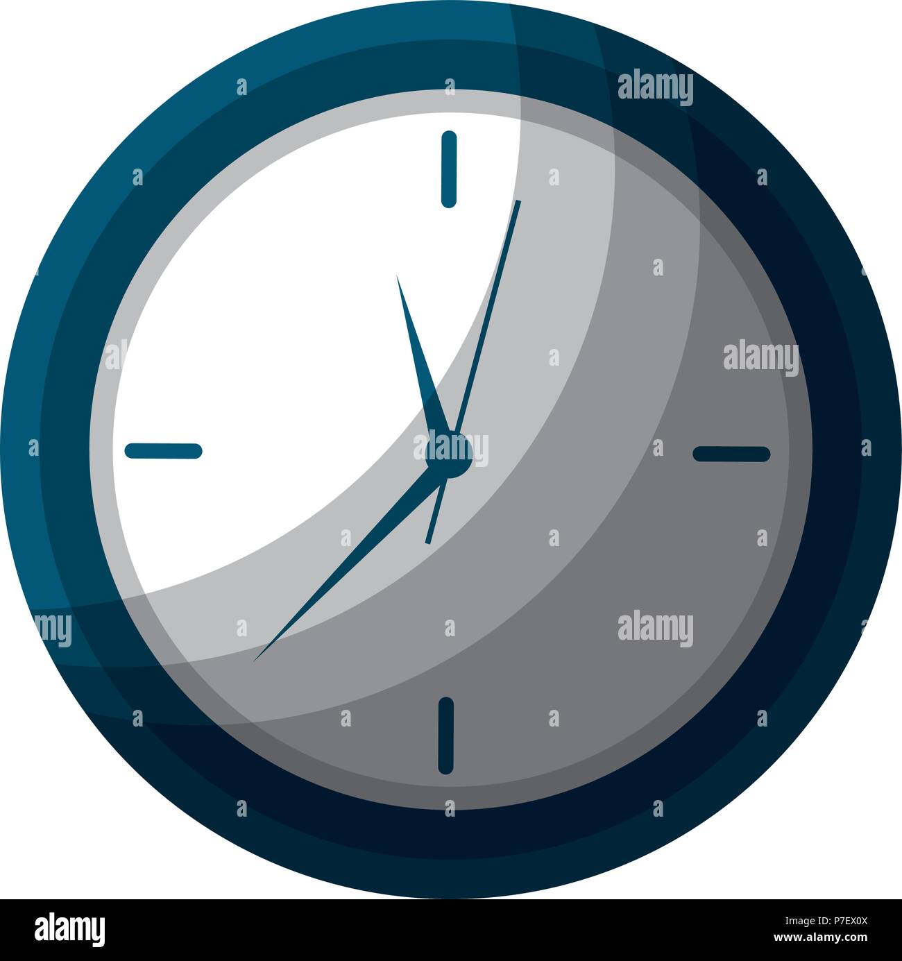 round clock time object design vector illustration Stock Vector Image ...