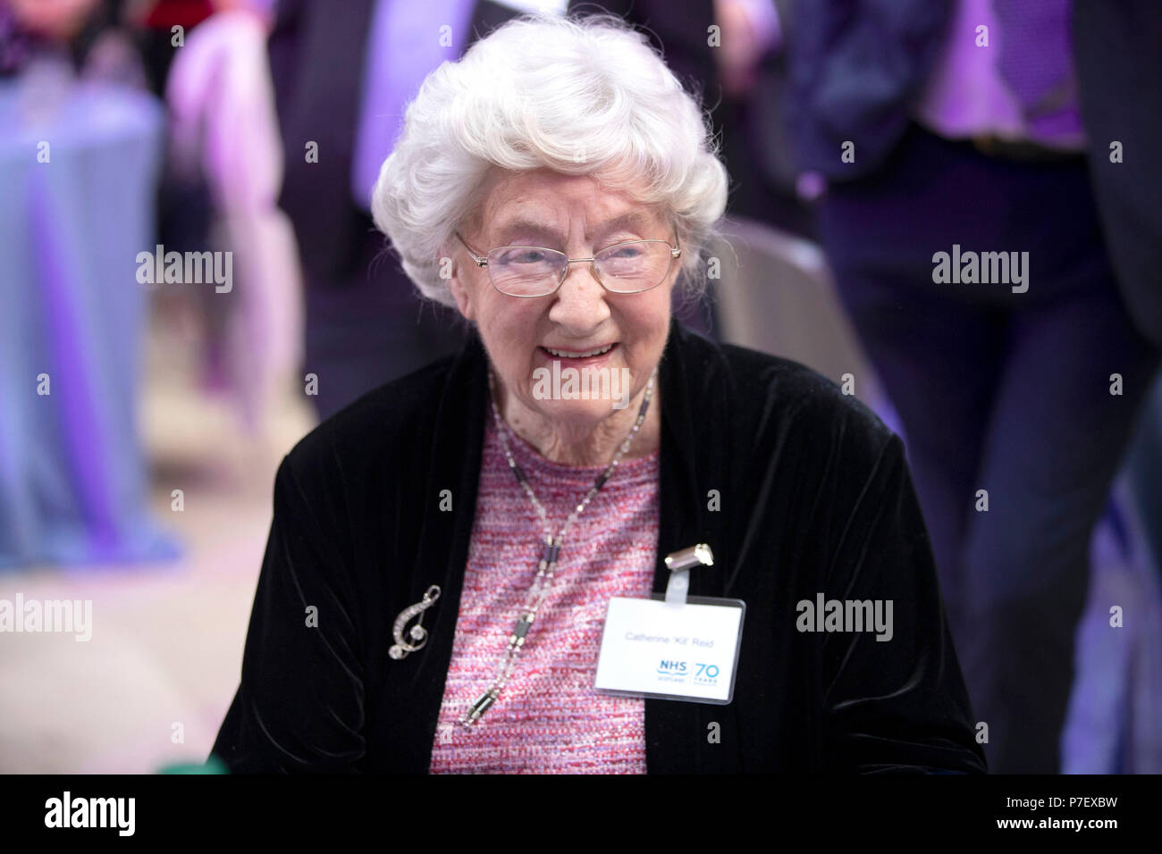 Catherine Reid during a reception to mark 70 years of the NHS at the ...
