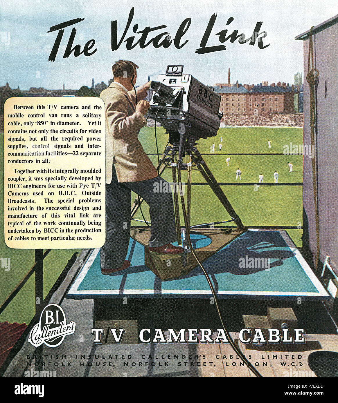 Bbc camera 1950s hi-res stock photography and images - Alamy