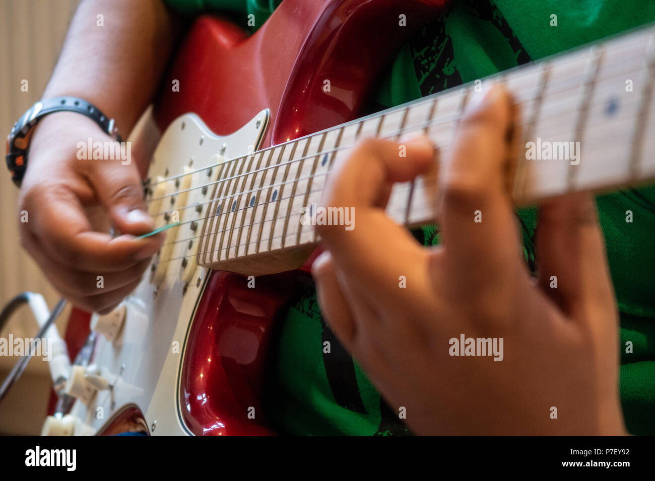 Person practicing instrument hi-res stock photography and images - Alamy