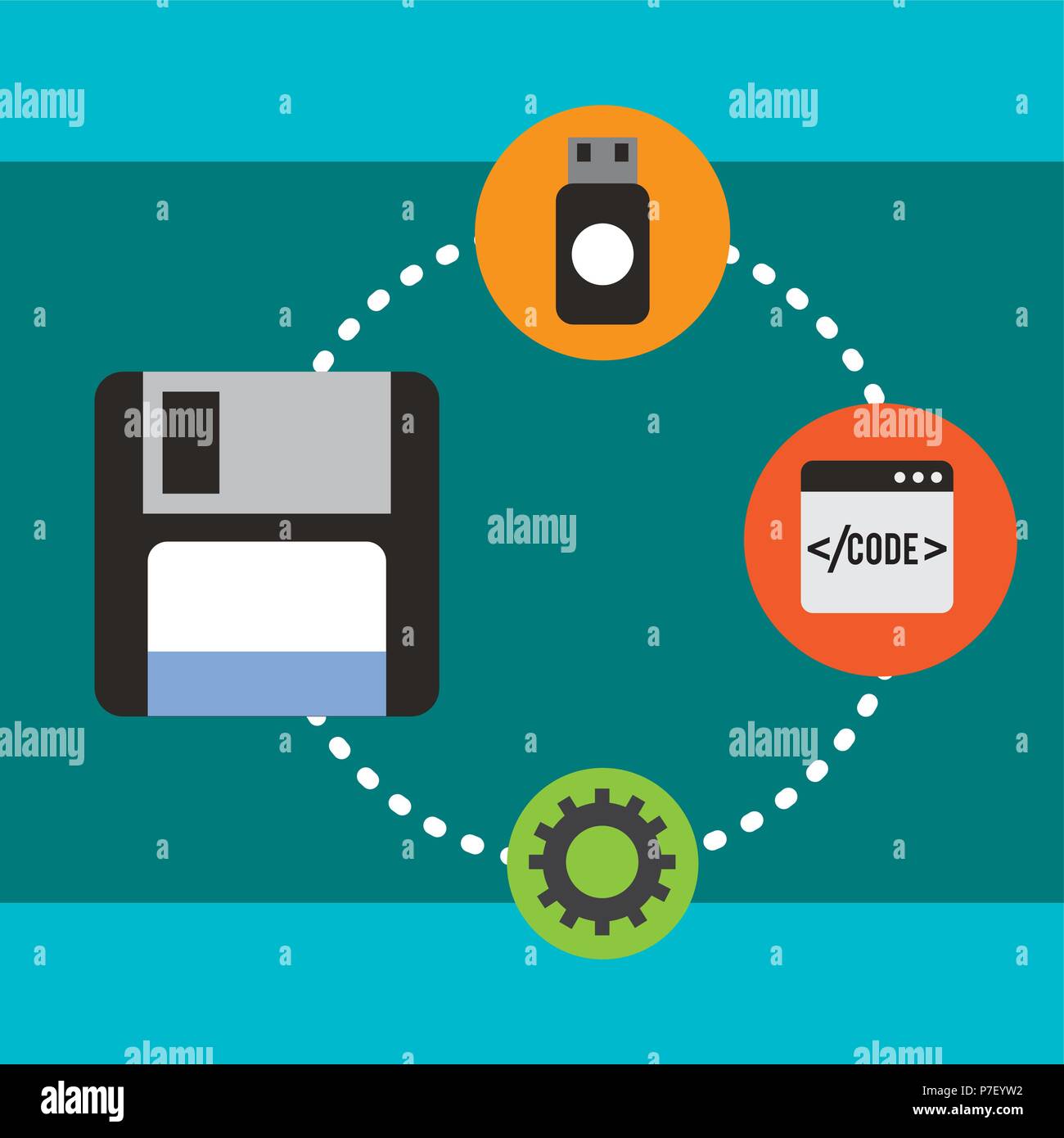 Hacking program Stock Vector Images - Alamy