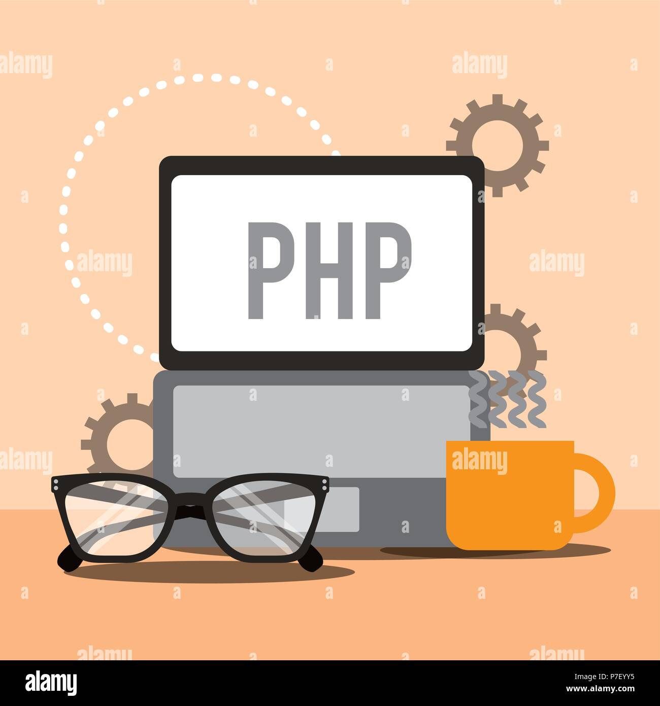 Hand coding text Stock Vector Images - Alamy