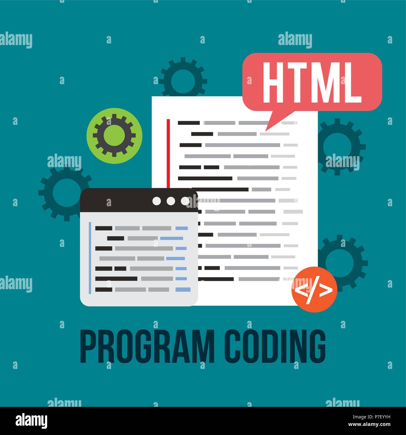 Program algorithm Stock Vector Images - Alamy