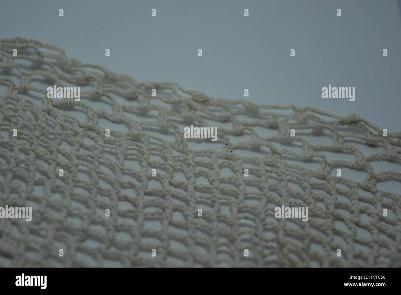 Beautiful cotton white thread netting, macrame thread Stock Photo - Alamy