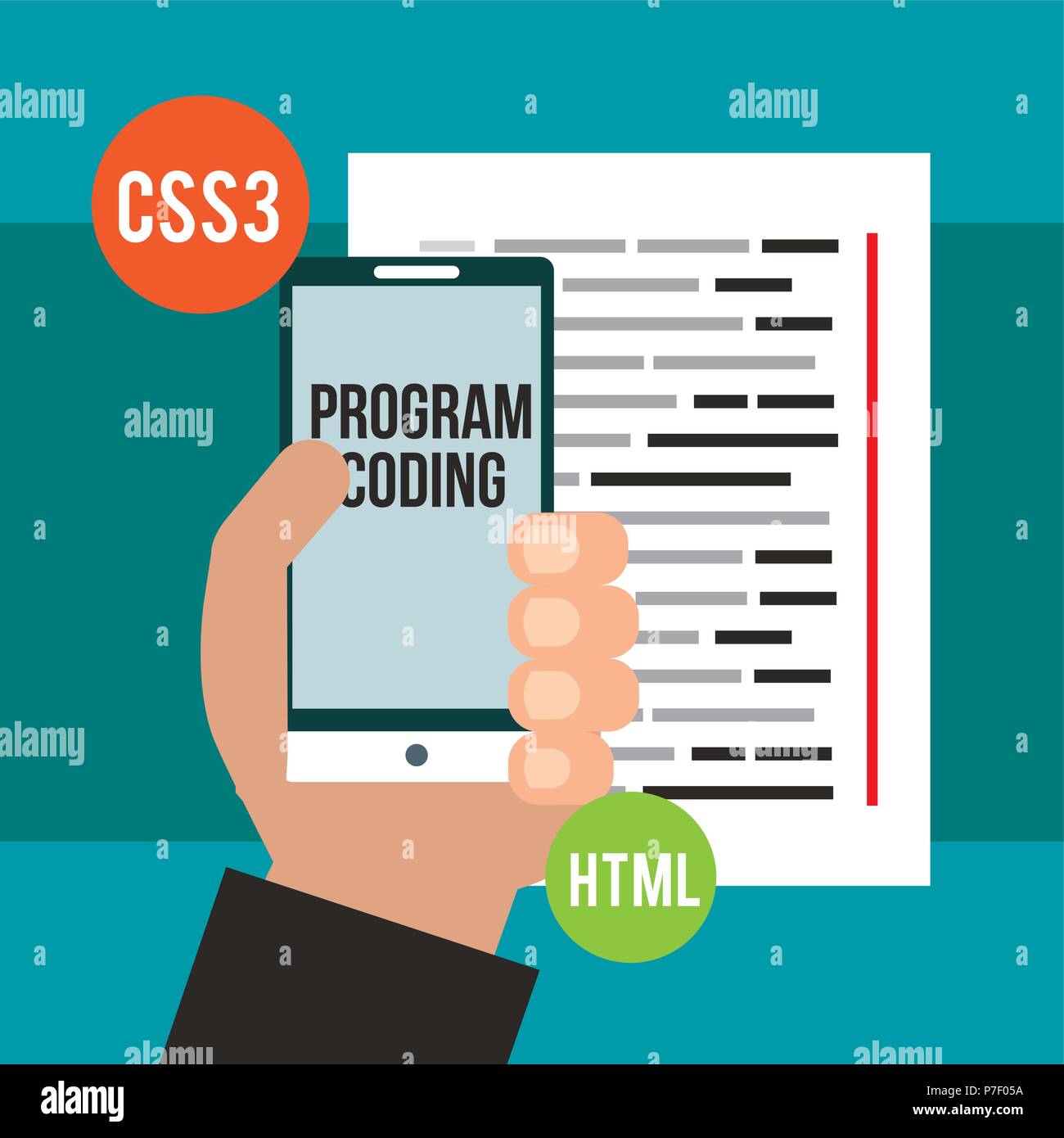 Hand touching futuristic interface screen Stock Vector Images - Alamy