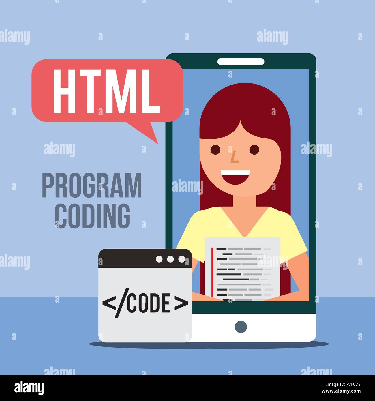 Girl coding Stock Vector Images - Alamy Girl coding Stock Vector Images - Alamy