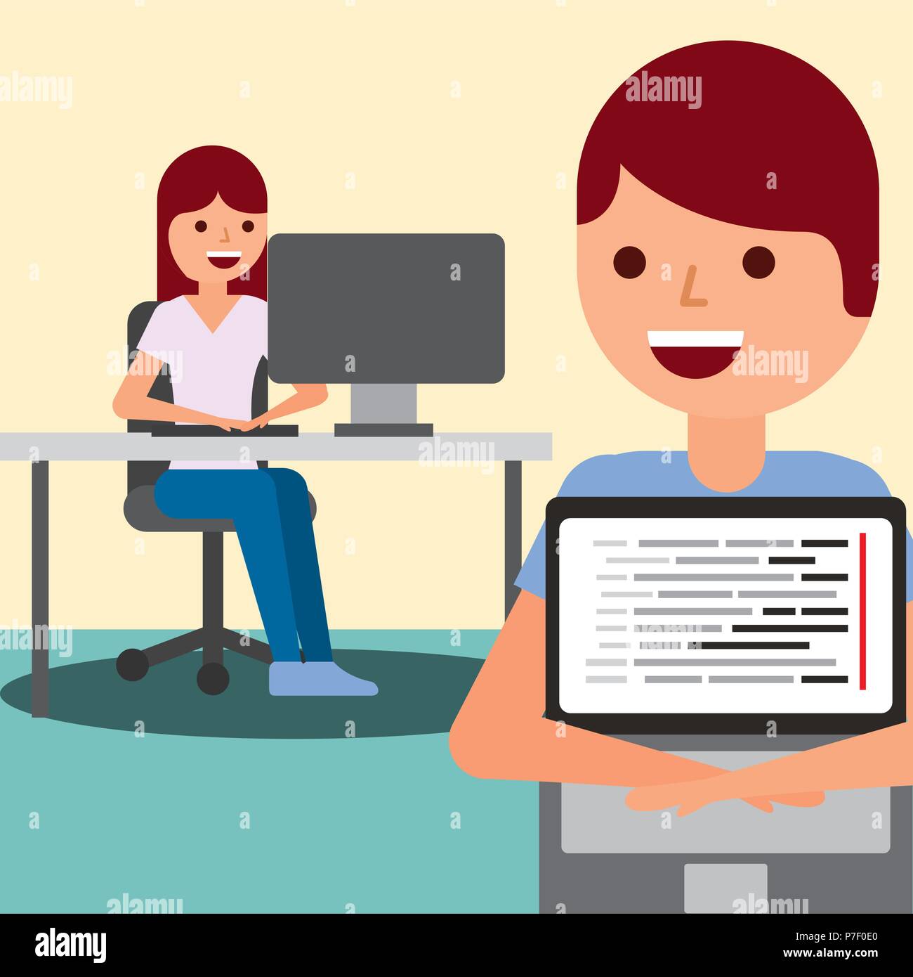 Office of the program manager Stock Vector Images - Alamy