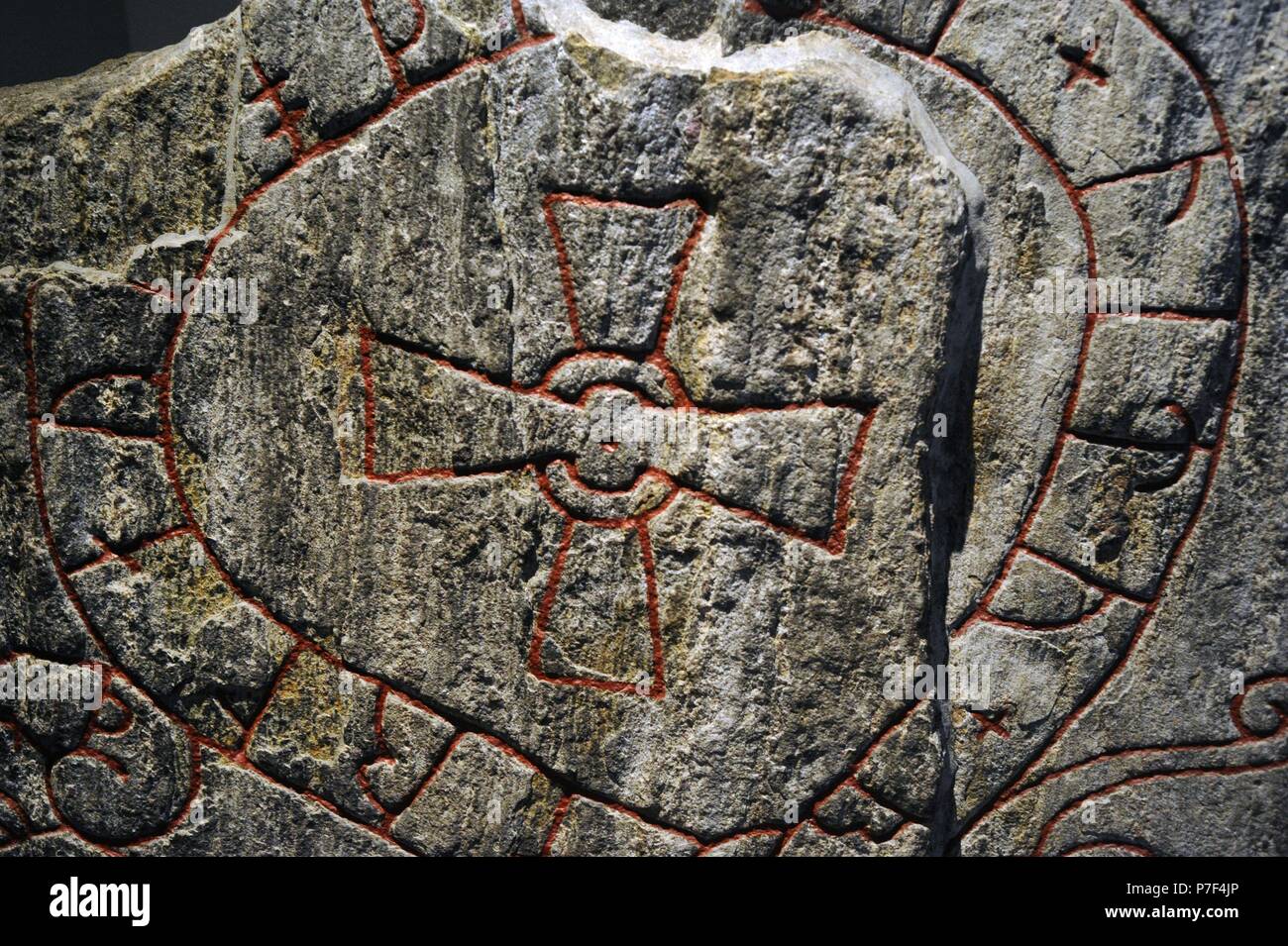 Runestone. 11th century. Found on a wall of the South Gate of the city ...