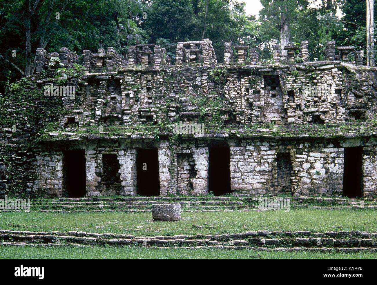 Mexico. Yaxchilan. Temple of Labyrinth. Late Classical period Stock ...