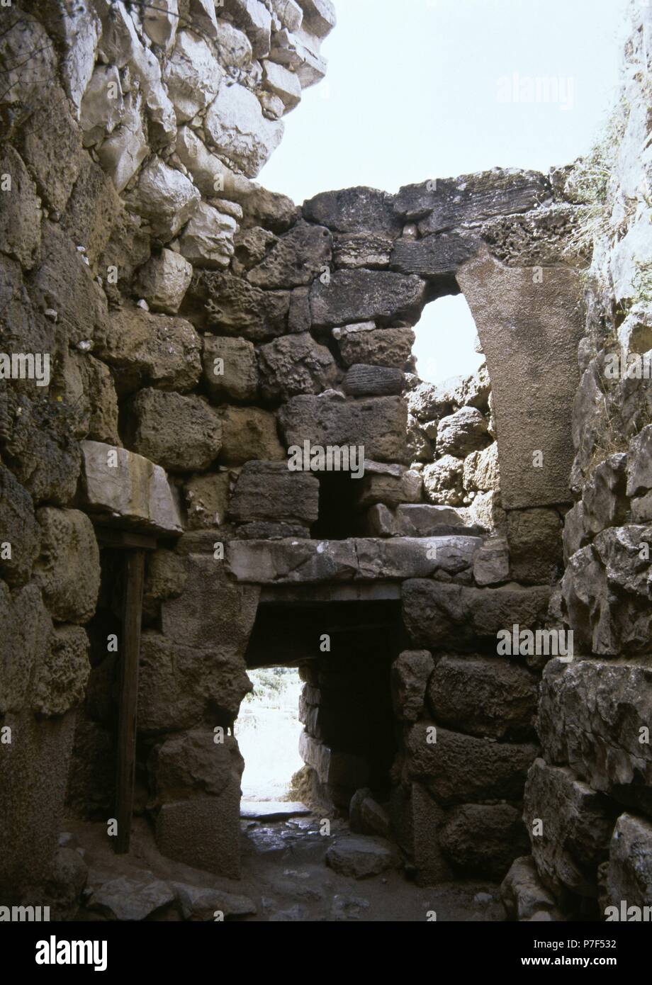 Nuragic civilization. Bronze Age (18th C. BC-2nd C. AD). Entrance of ...