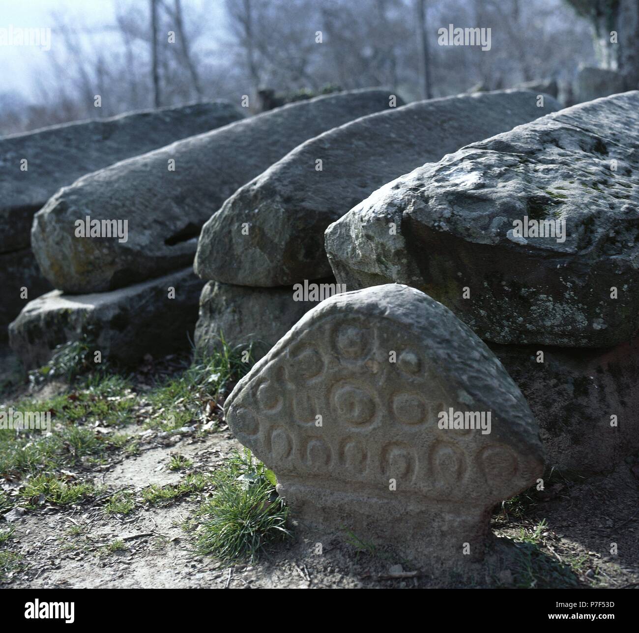 Spain. Basque Country. Argineta necropolis. Formed by about 20 ...