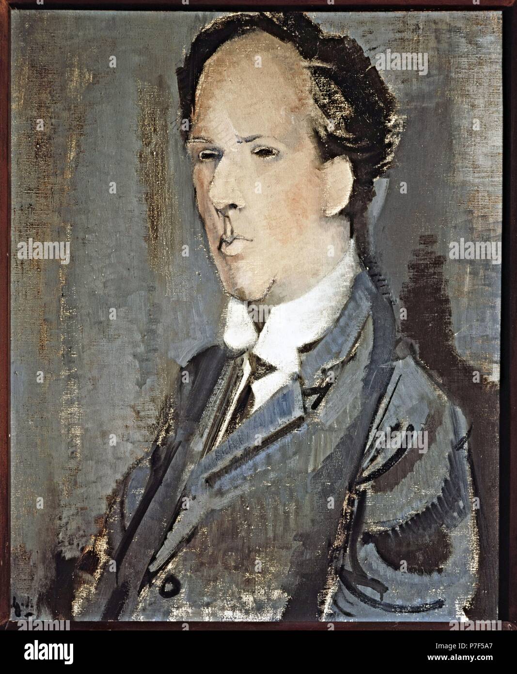 Anónimo. Retrato del poeta Antonio Machado (1875-1939). Museum: Ateneo ...