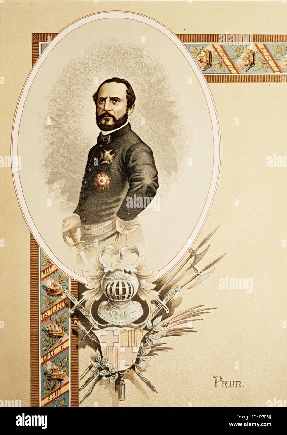 Portrait of juan prim hi-res stock photography and images - Alamy