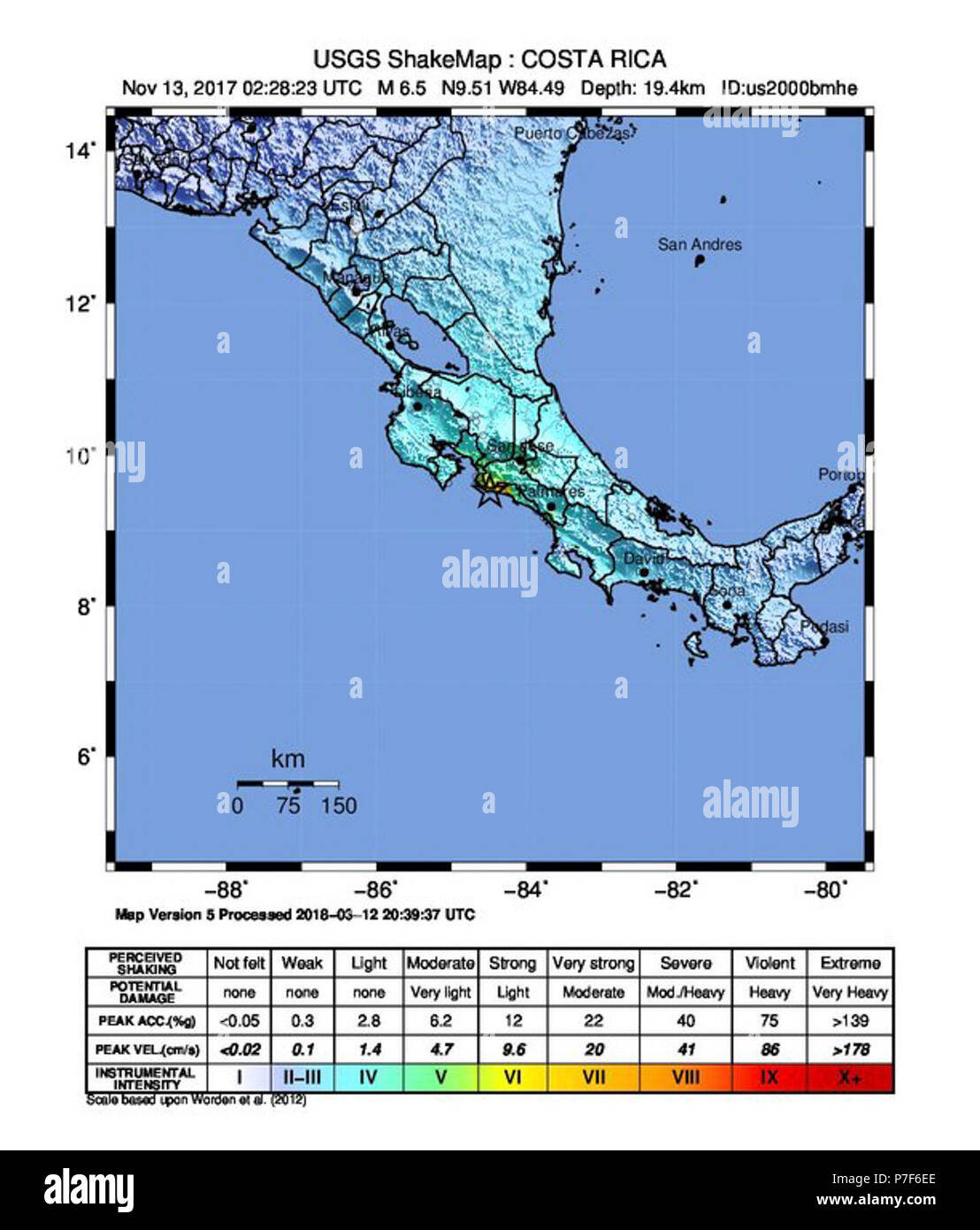Earthquake Intensity Map