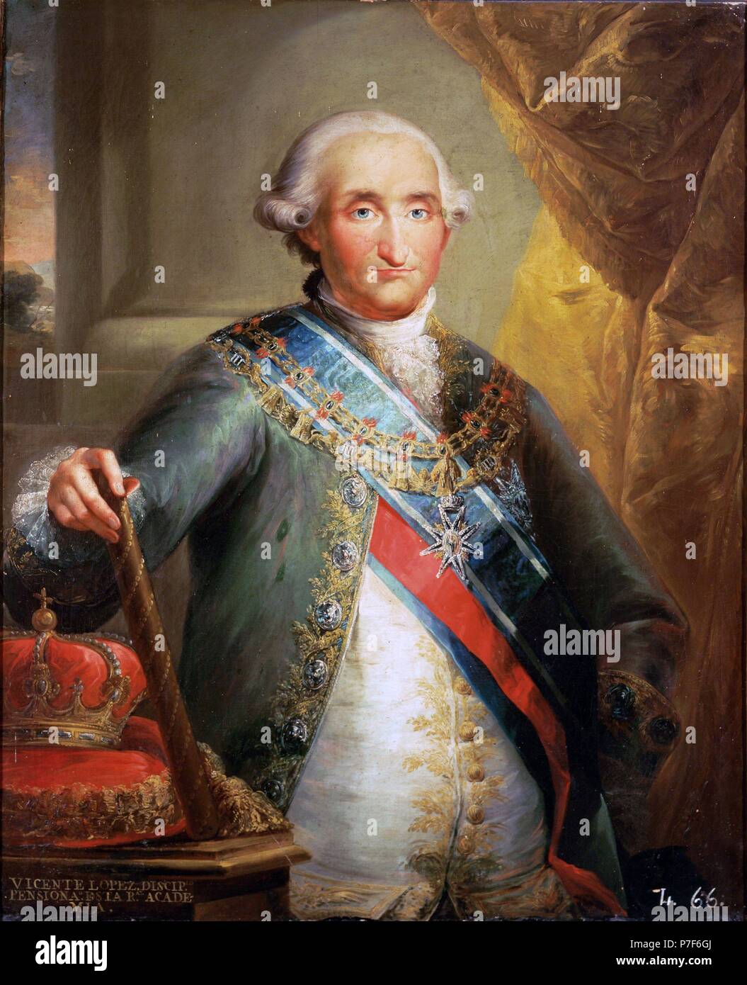 Retrato de Carlos IV . Museum: MUSEO DE BELLAS ARTES Stock Photo - Alamy