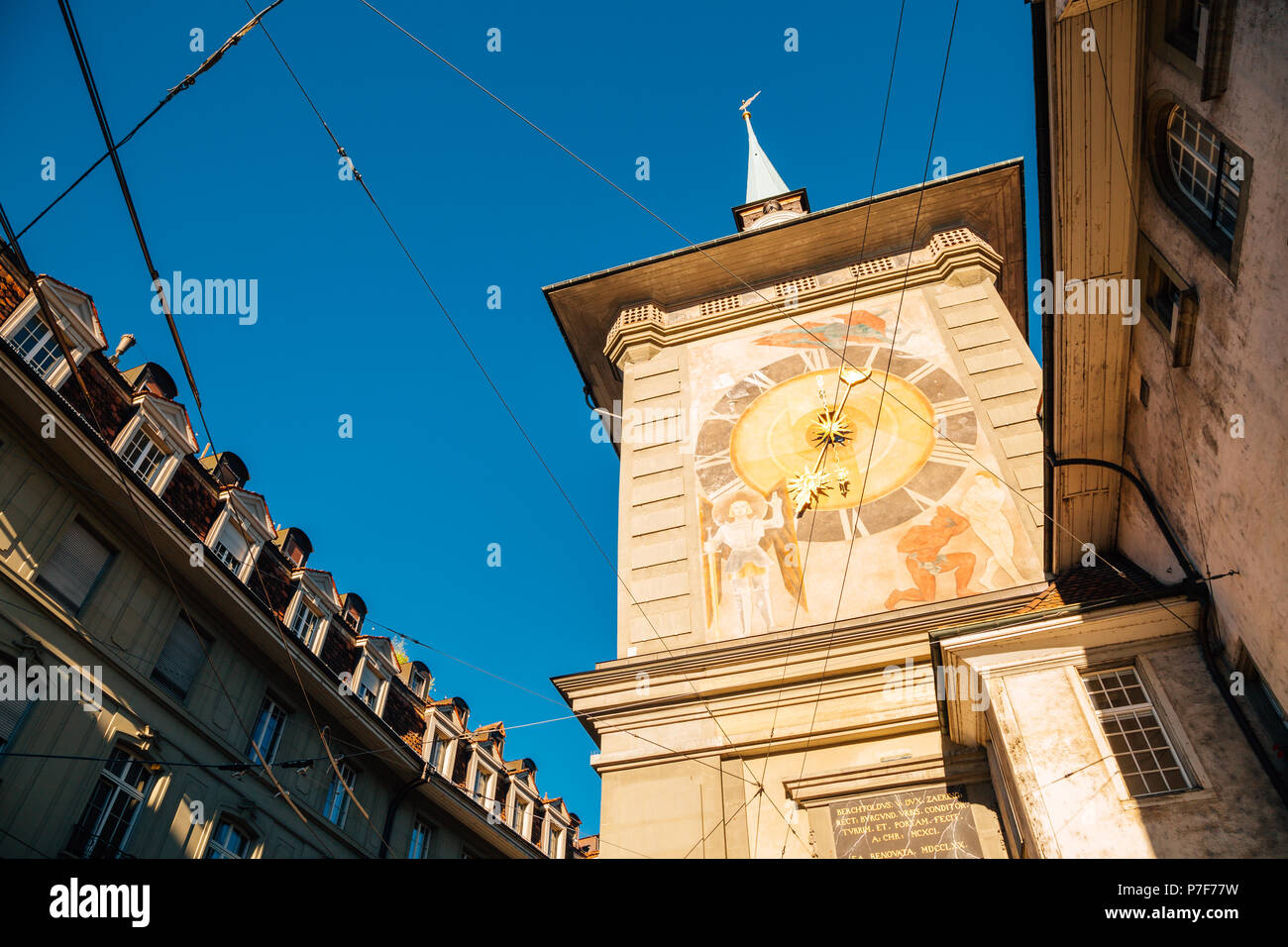 Bern clock tower aerial hi-res stock photography and images - Alamy