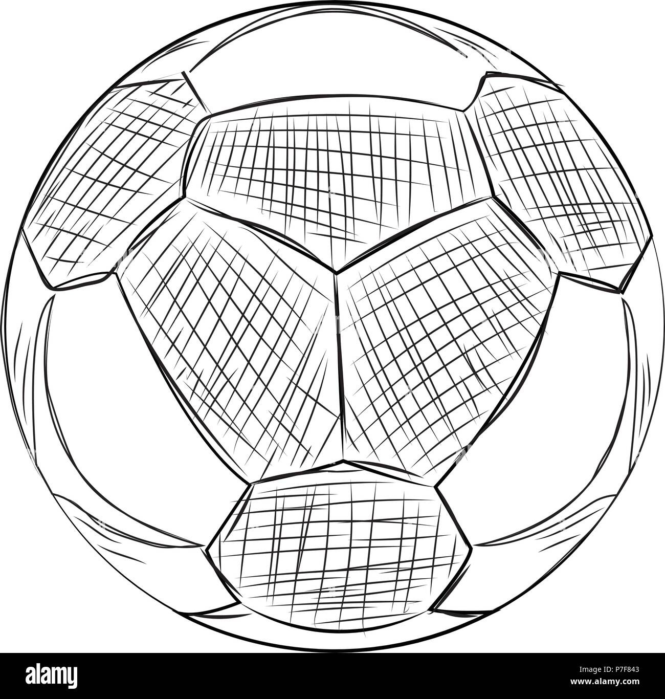 soccer ball sketch Stock Vector Image & Art - Alamy