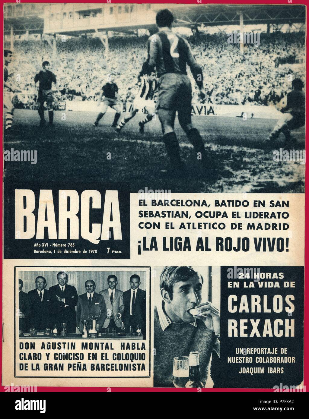 Portada de la revista deportiva Barça, editada en Barcelona, diciembre ...