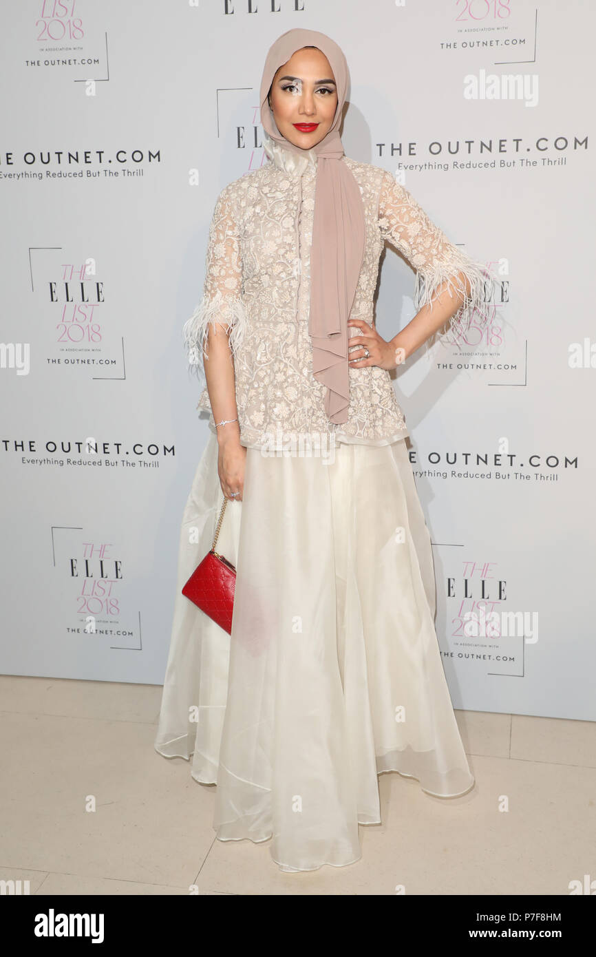 The Elle List 2018 held at Somerset House - Arrivals Featuring: Amena ...