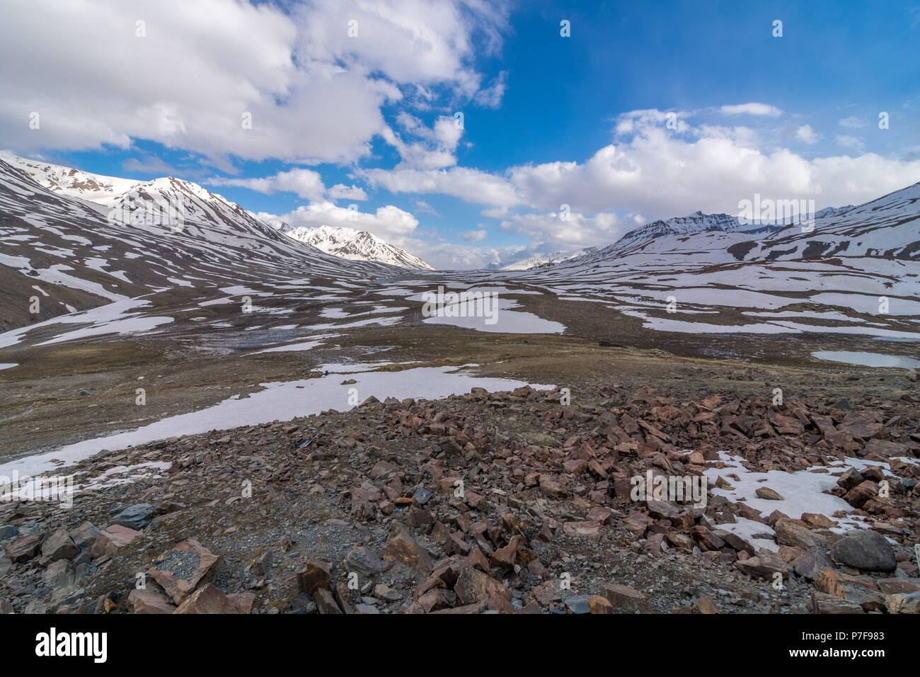 Leh Ladakh Snow Landscape Stock Photo - Alamy