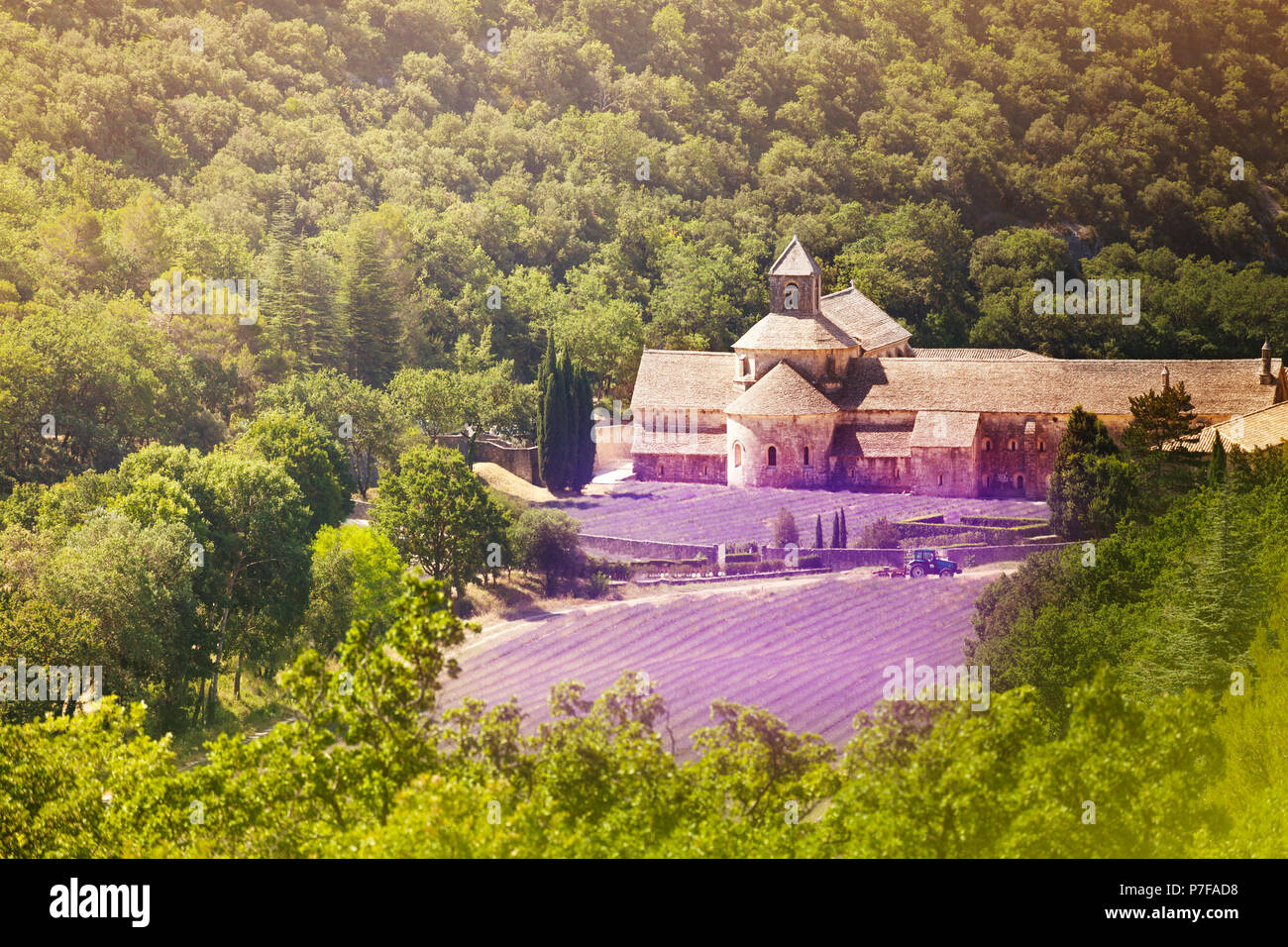 Aerial view of Senanque abbey in Provence Stock Photo - Alamy