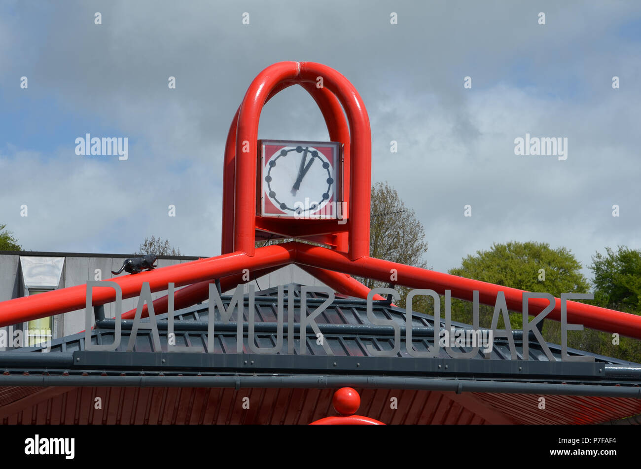 Dalmuir Square, newly renovated in Dalmuir, Clydebank Stock Photo - Alamy