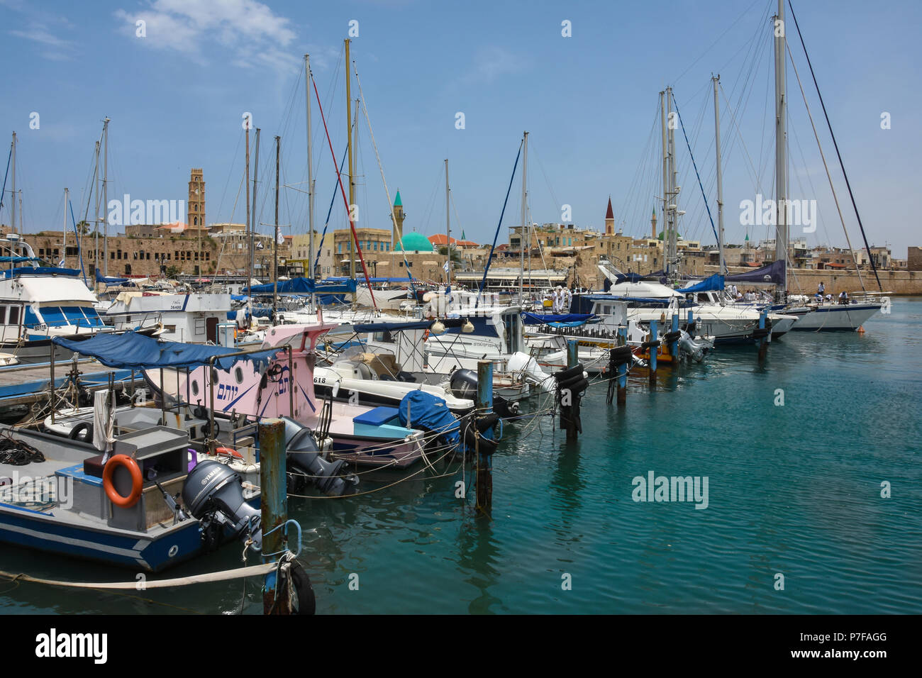 Akko old port, Israel Stock Photo - Alamy