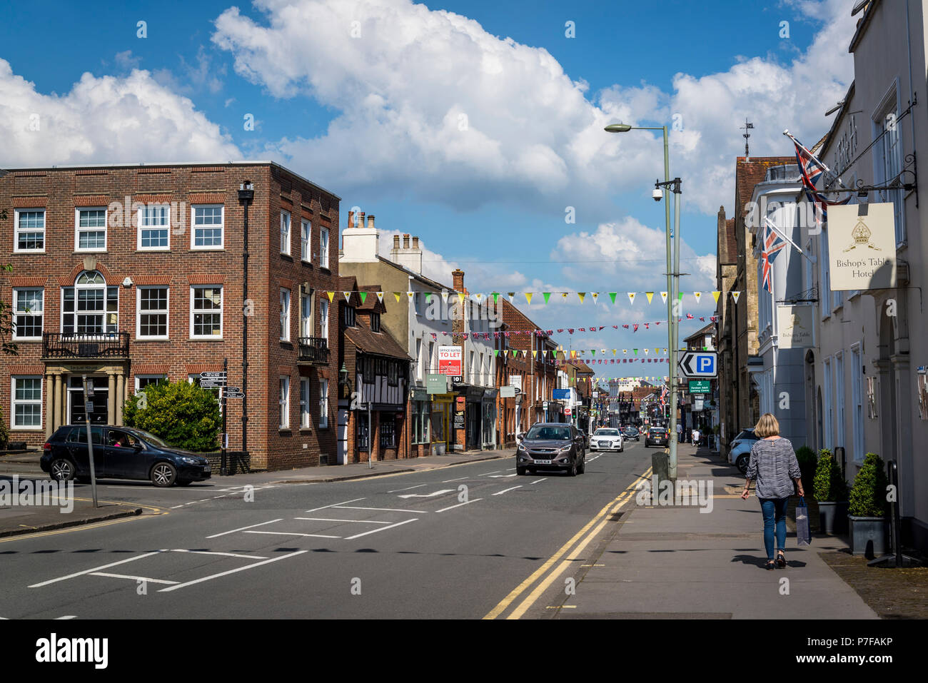 West Street in the centre of Farnham, Surrey. England, UK Stock Photo ...