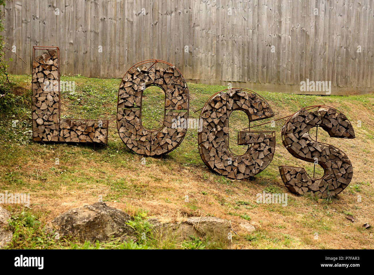 Generic picture of LOGS made up spelling the word logs which is used ...