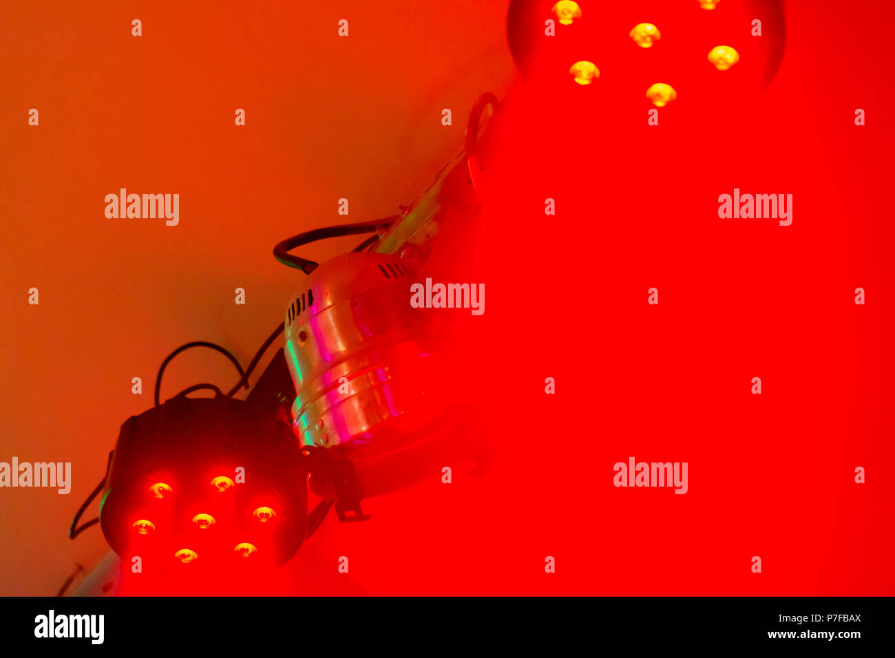 colorful lighting stage spotlights Stock Photo - Alamy