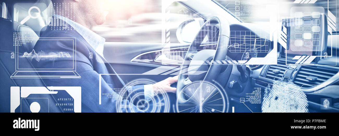 Composite image of identification interface Stock Photo - Alamy