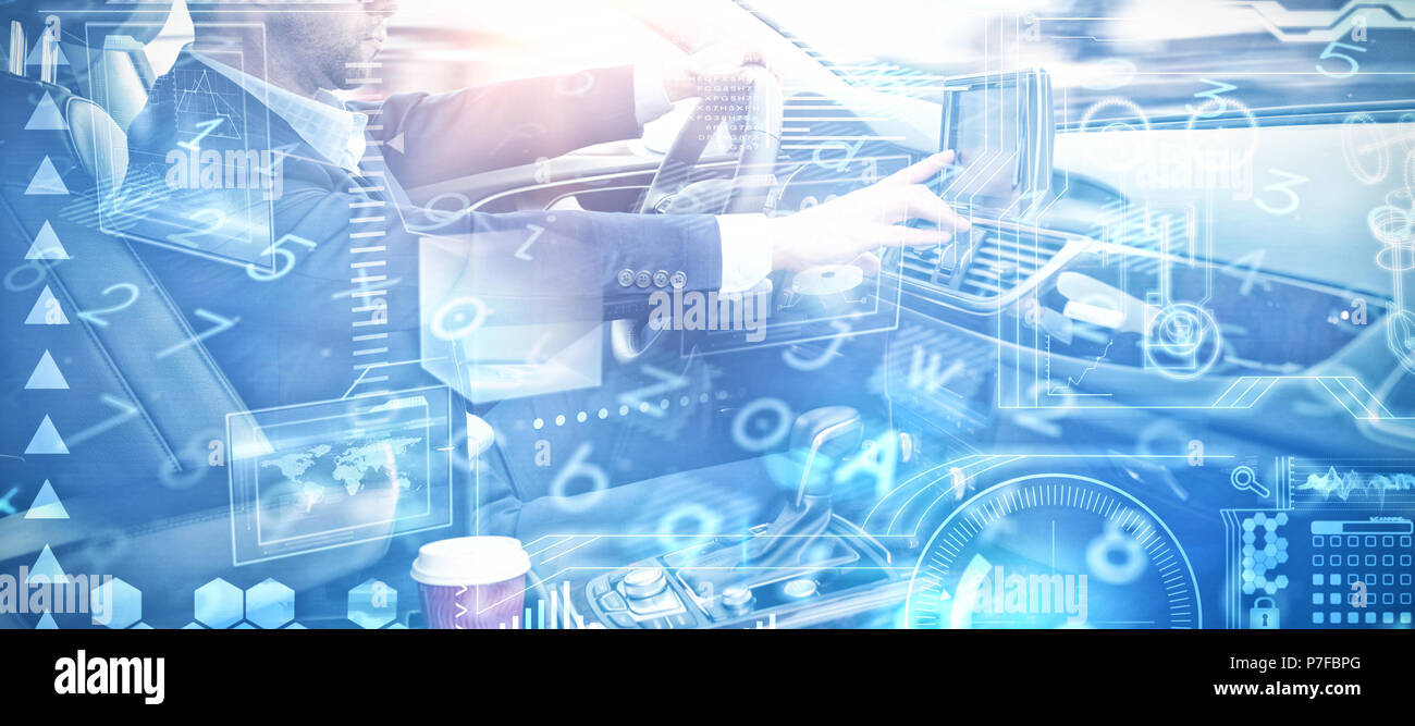 Composite image of digital interface Stock Photo - Alamy