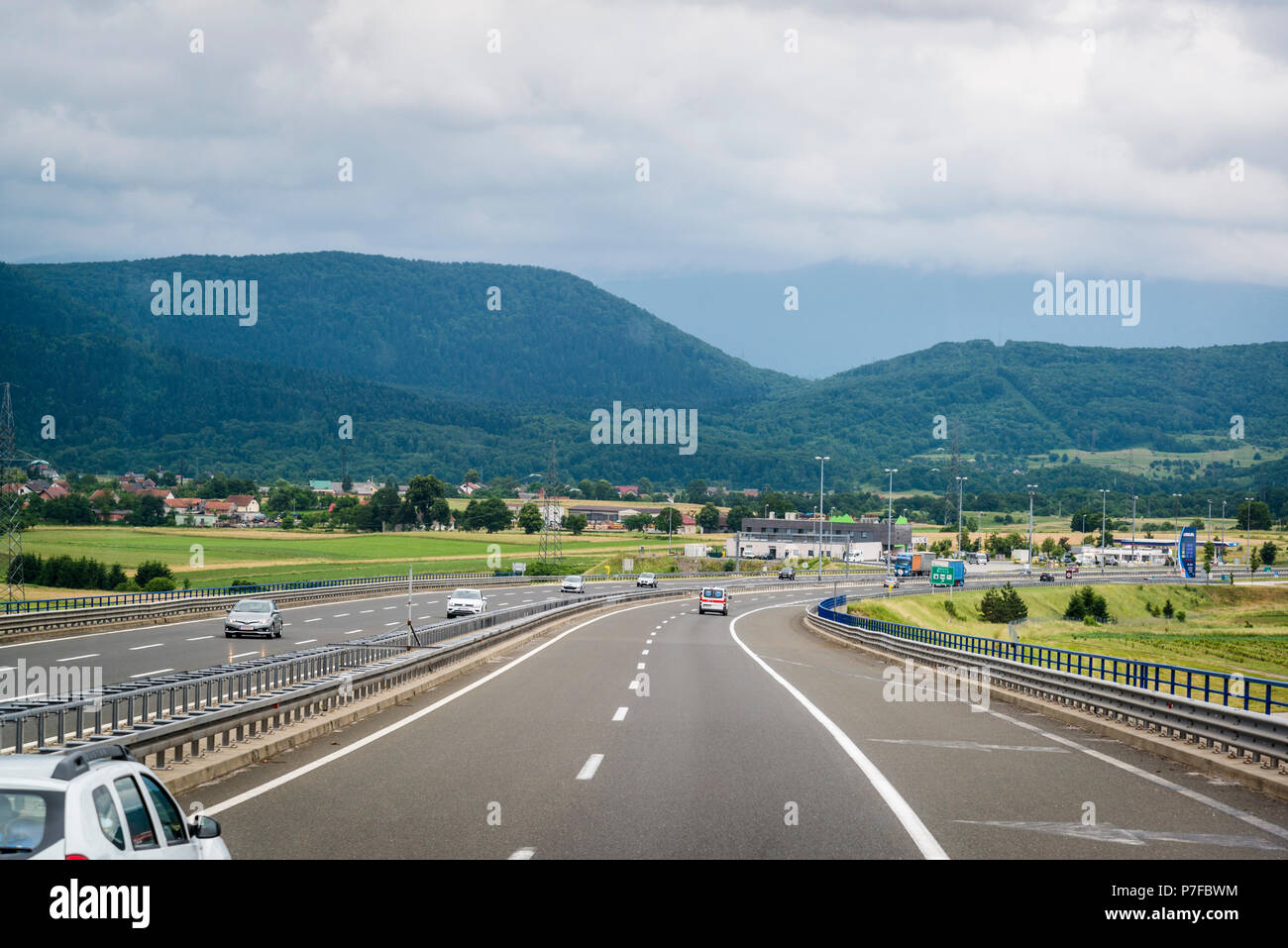 Motorway between Zagreb and Split, Croatia Stock Photo - Alamy