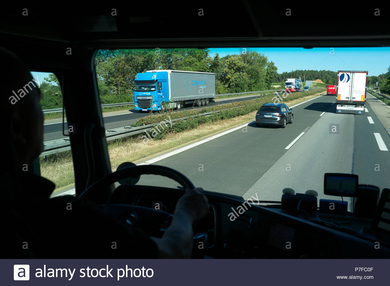 Trucks On German Autobahn High Resolution Stock Photography and Images ...
