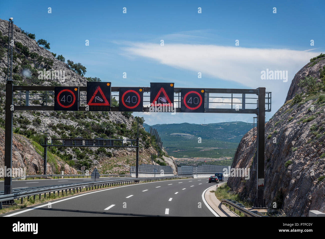 Motorway between Zagreb and Split, Croatia Stock Photo - Alamy