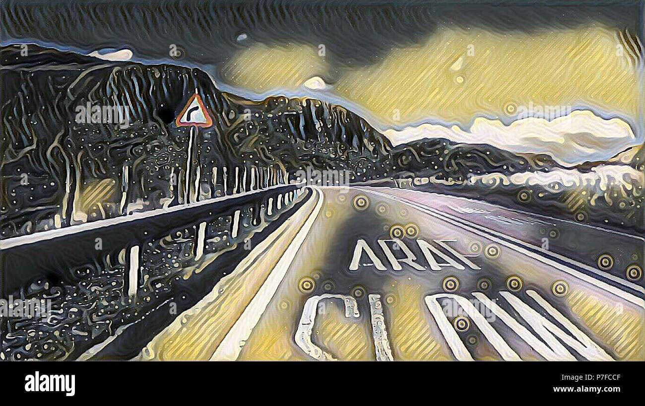Welsh road hi-res stock photography and images - Alamy