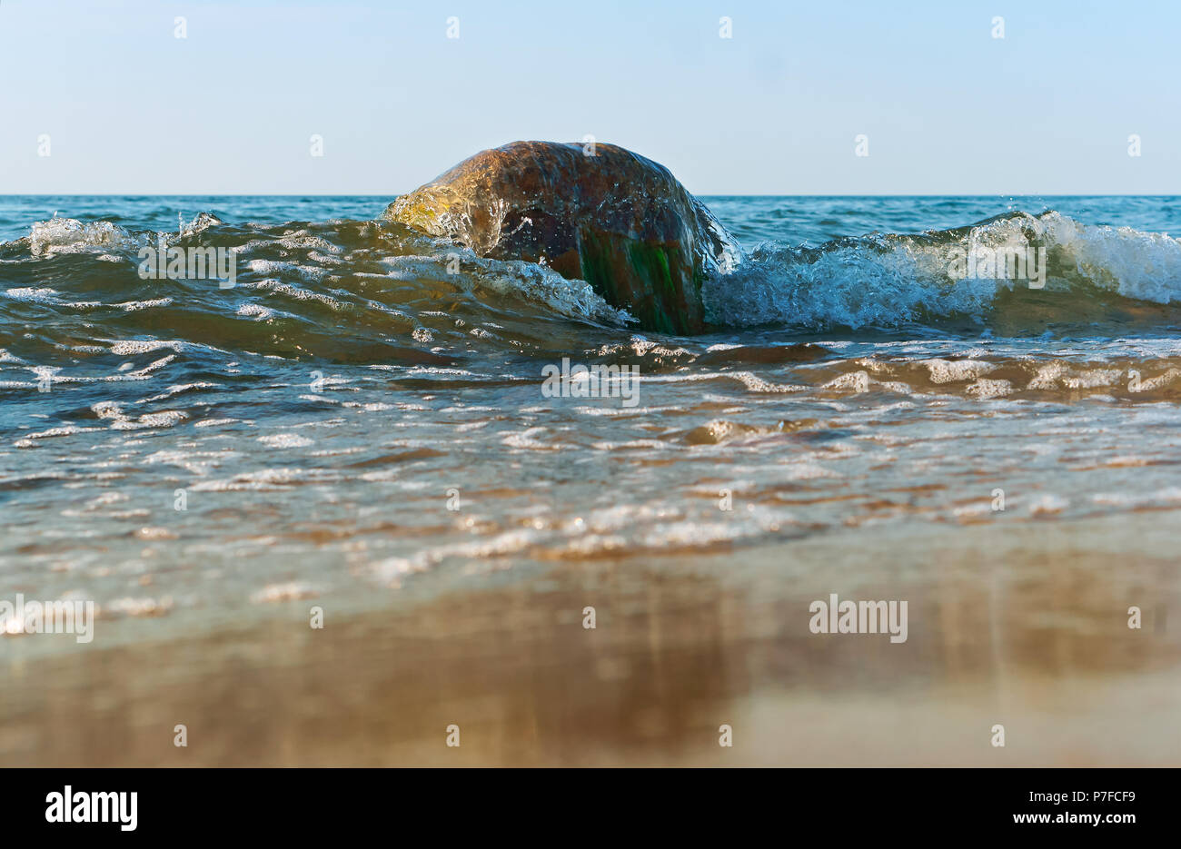 Wave Hitting Rock Beach High Resolution Stock Photography and Images ...