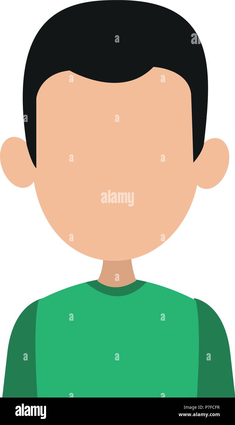 Young man faceless profile Stock Vector Image & Art - Alamy