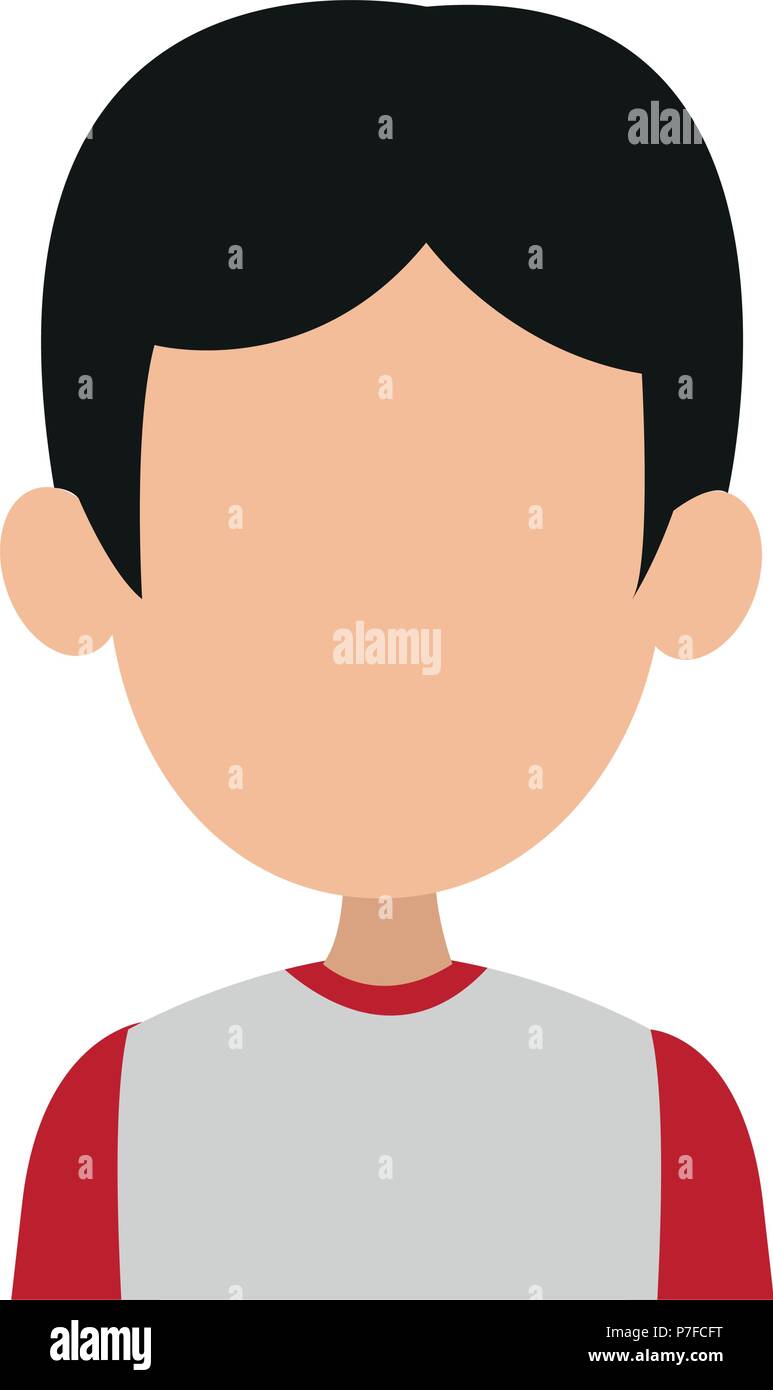 Young man faceless profile Stock Vector Image & Art - Alamy