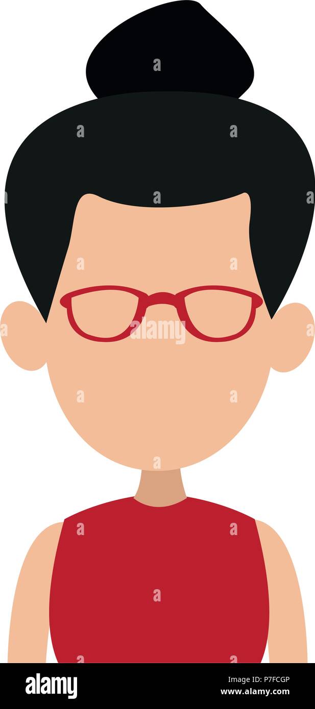 Young woman faceless profile Stock Vector Image & Art - Alamy