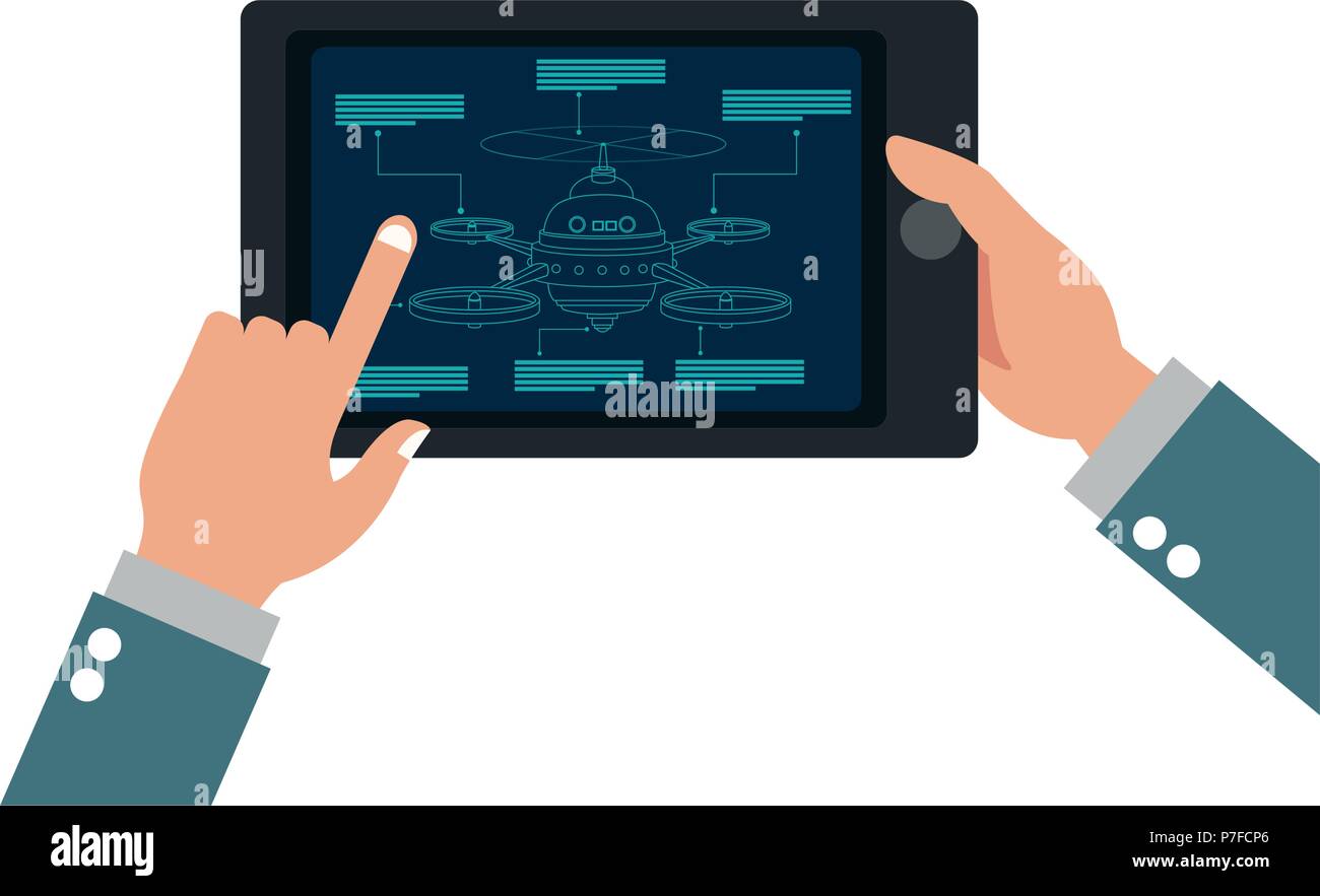 Drone tablet controllers Stock Vector Image & Art - Alamy