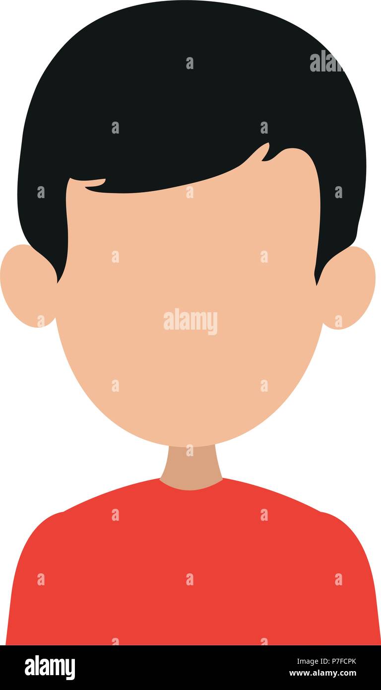 Young man faceless profile Stock Vector Image & Art - Alamy