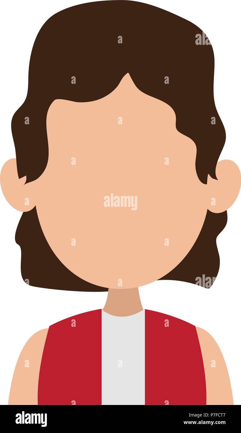 Young woman faceless profile Stock Vector Image & Art - Alamy