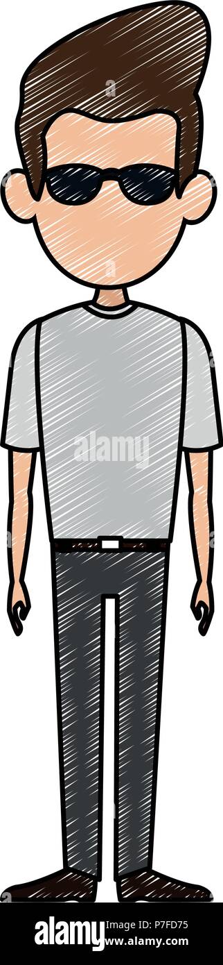 Man cartoon isolated scribble Stock Vector Image & Art - Alamy