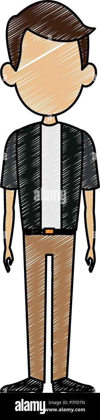 Man cartoon isolated scribble Stock Vector Image & Art - Alamy