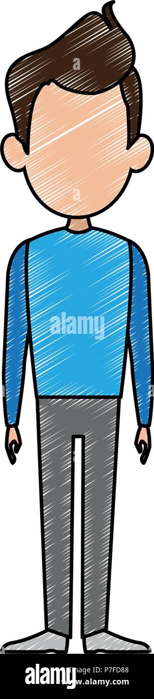Man cartoon isolated scribble Stock Vector Image & Art - Alamy