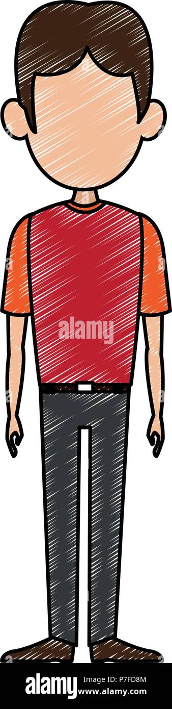 Man cartoon isolated scribble Stock Vector Image & Art - Alamy