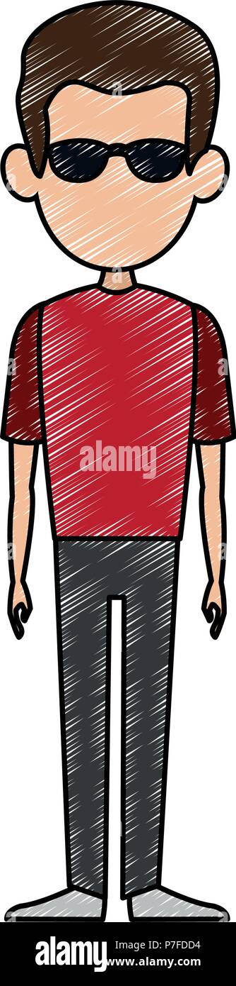 Man cartoon isolated scribble Stock Vector Image & Art - Alamy