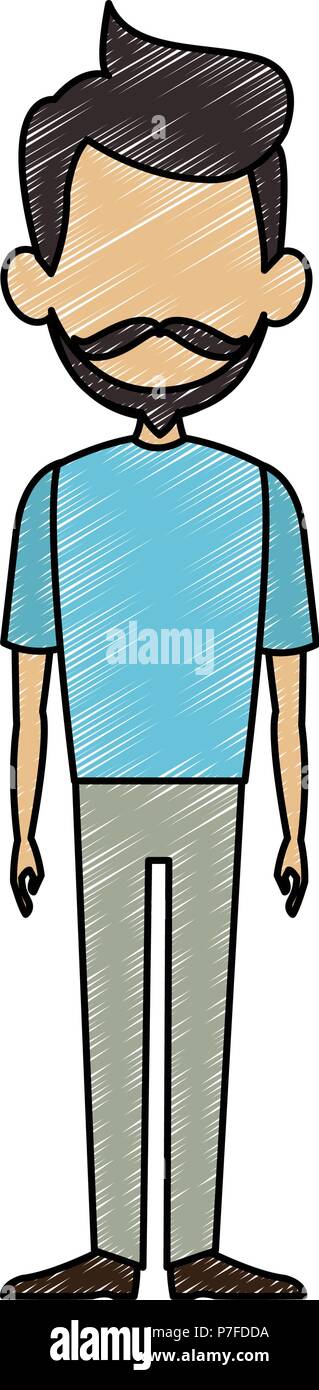 Man cartoon isolated scribble Stock Vector Image & Art - Alamy