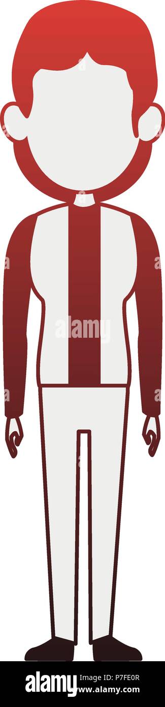 Woman cartoon isolated red lines Stock Vector Image & Art - Alamy